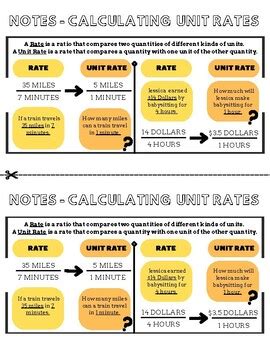 Calculating Unit Rates 7 4 B By Prime Eight Education TPT