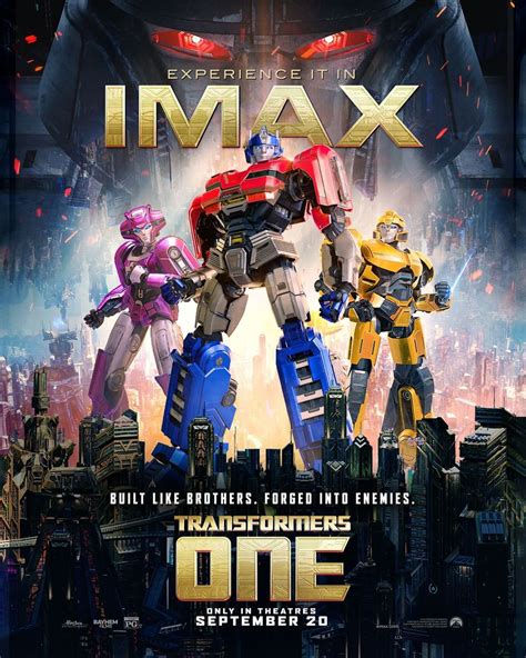 Transformers One Imax Promotional Poster Transformers News Tfw2005