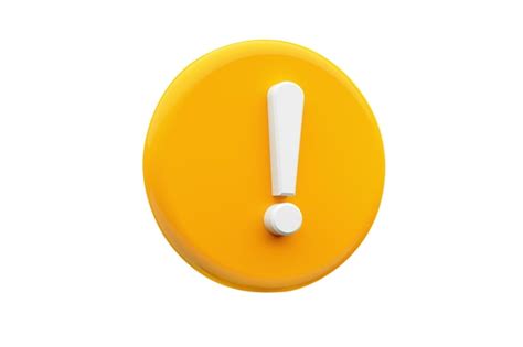 Signo De Exclamación Blanco Aislado Sobre Fondo Blanco 3d Render Foto
