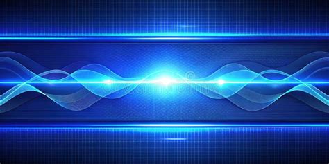 Dynamic Blue Waveform Background Modern Lower Third Template For