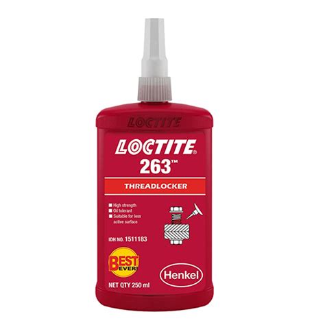 Henkel Loctite 263 Red High Strength Threadlocker 250ml Glue