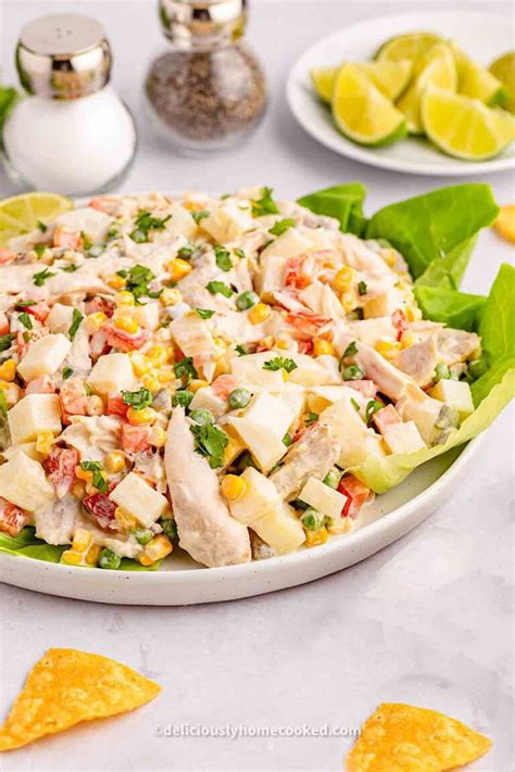 Mexican Chicken Salad Recipe Deliciously Home Cooked