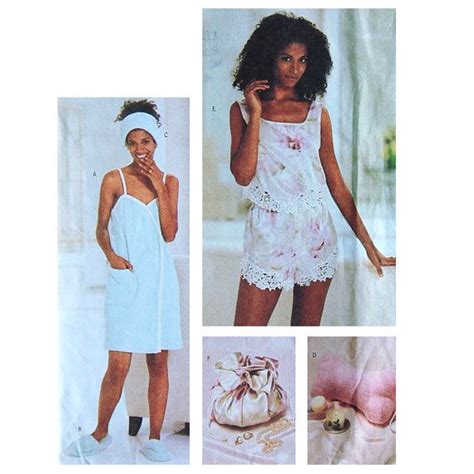 Womans Bath Set Sewing Pattern Towel Wrap Slippers Etsy Towel Wrap
