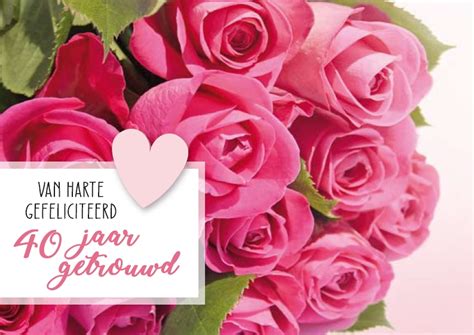 40 Jaar Getrouwd 40 Jaar Getrouwd Baaij Light Cards Webshop
