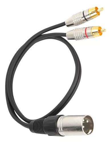 Cable Divisor De Audio Xlr Macho A 2 Rca Adaptador Rca A Xl Cuotas