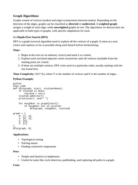 Graph Algorithm 2 Pdf Mathematical Relations Discrete Mathematics