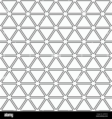 Abstract Seamless Pattern Of Triangles With Rounded Corners Modern