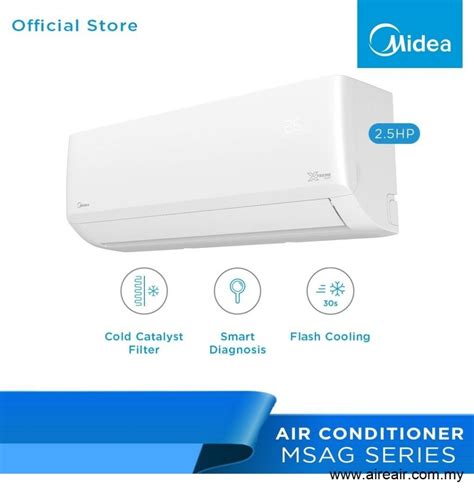Midea Xtreme Cool R32 Non Inverter Air Conditioner Msag 25crn8 Midea