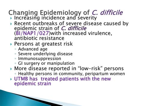 Ppt Control Of Clostridium Difficile Powerpoint Presentation Free