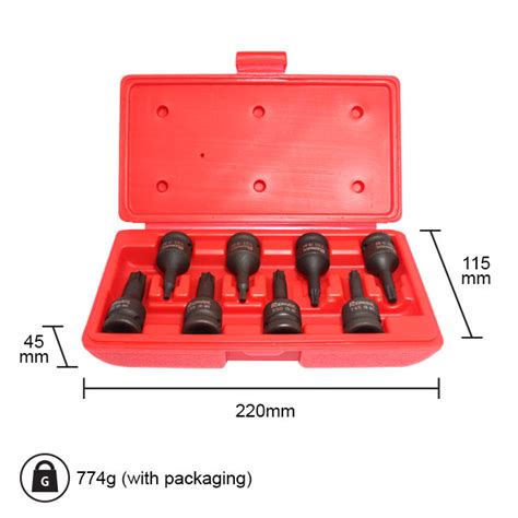 Remax 8pcs Impact Torx Bit Socket Set Online Hardware Store Malaysia