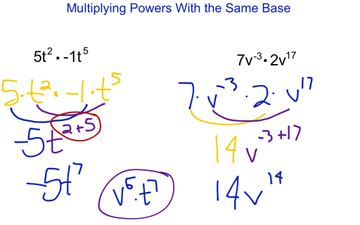 Multiplying Powers With The Same Base Educreations