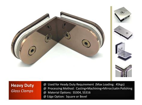 Glass Fittings D Shape Glass Clamp Glass Clamp And Glass Fittings