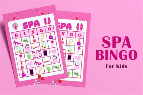 Spa Bingo Game Cards Bingo Cards Printable Bingo Cards Digital