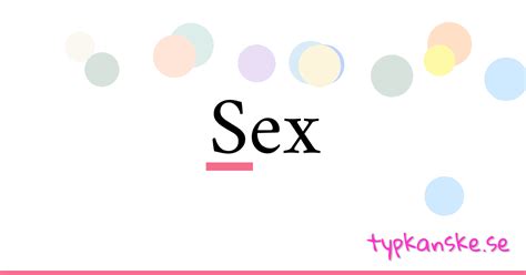 Synonym Till Sex