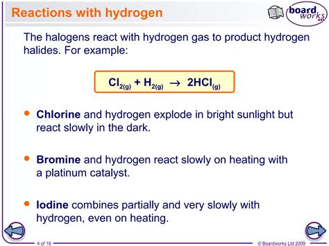 Halogens Part 2 Chemical Properties Ppt