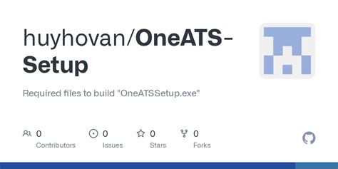 Github Huyhovanoneats Setup Required Files To Build Oneatssetupexe