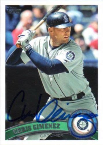 2011 Topps Chris Gimenez Baseball Autographed Trading Card