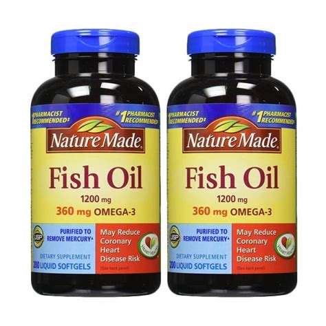Jual Nature Made Fish Oil 1200 Mg Multivitamin 2 Pcs 360 Mg Omega 3
