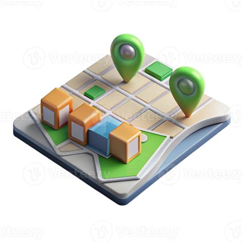 Extraordinary Rustic Sustainable Urban Planning Map Isolated Element