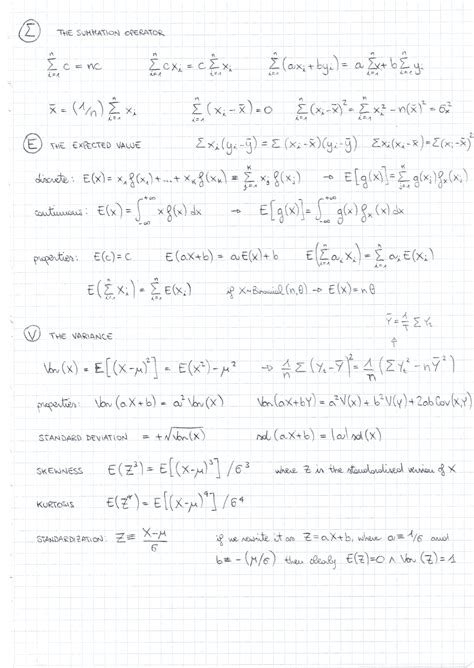 Formule Econometria Esercizi Di Econometria Docsity