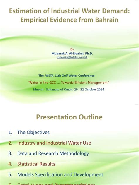4 Alnoaimi Estimation Of Industrial Water Demand In Bahrain Pdf Dummy Variable