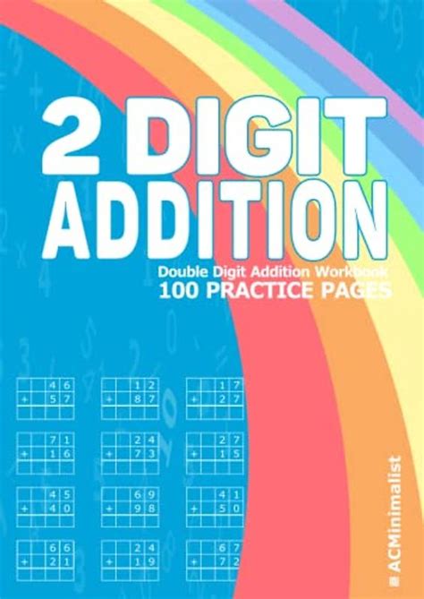2 Digit Addition Double Digit Addition Workbook 100 Practice Pages 2