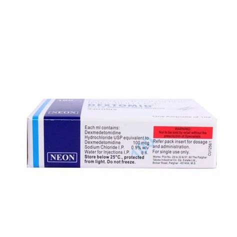 Neon Dextomid Dexmedetomidine 100mcg Injection At Rs 499 Piece In Nagpur