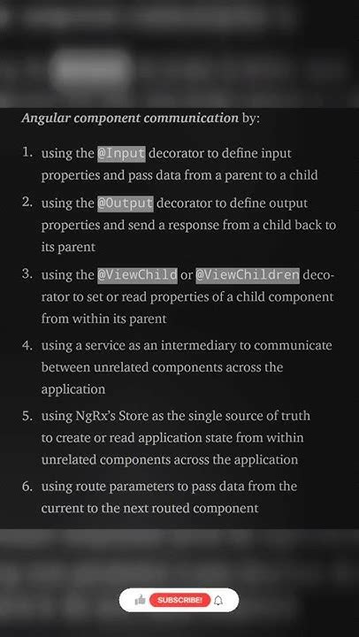 Six Ways To Communicate With Components In Angular Angular Fe
