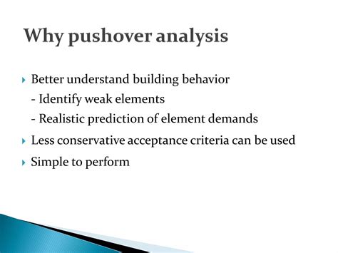 Non Linear Static Pushover Analysis Pdf Civil Engineering Industry Industries