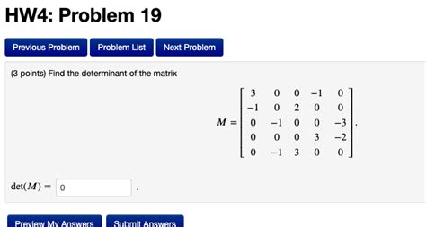Solved Hw4 Problem 18 Previous Problem Problem List Next