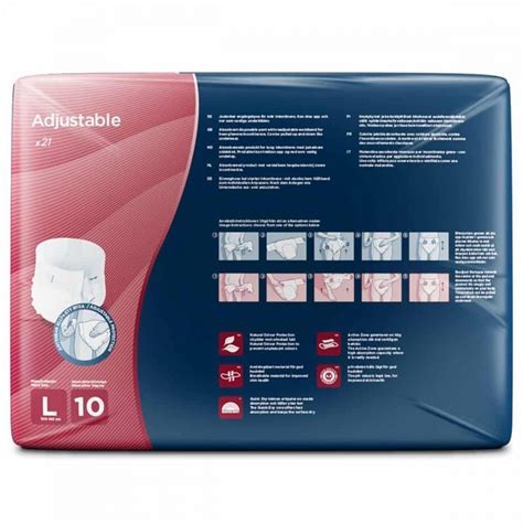 Attends Adjustable 10 Large 3896ml 21 Pack Uk