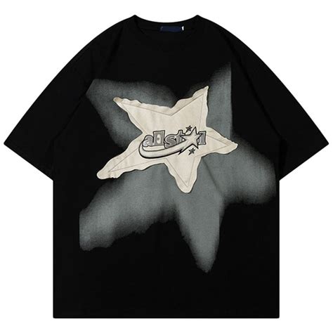 Ponitrack Y2K 90s Vintage Oversize Shirts Graphic Tees Mens Womens Y2k
