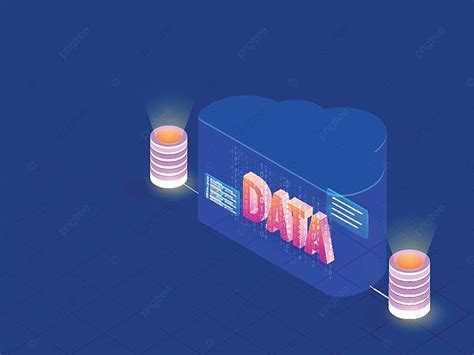 Isometric Design 3d Text Data With A Focus On Data Management Concept Vector Communication