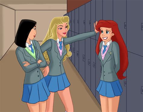 Ariel Aurora And Mulan By Arterriblekumi On Deviantart