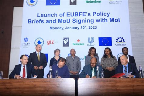 የኢንዱስትሪ ሚኒስቴርና የአውሮፓ ህብረት የቢዝነስ ፎረም በጋራ መስራት የሚያስችላቸውን ስምምነት ተፈራረሙ ኢዜአ አማርኛ Ena