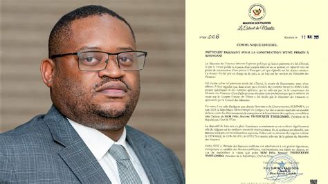 Rdc Prétendu Paiement Pour La Construction Dune Prison à Kisangani Doudou Fwamba Clarifie L