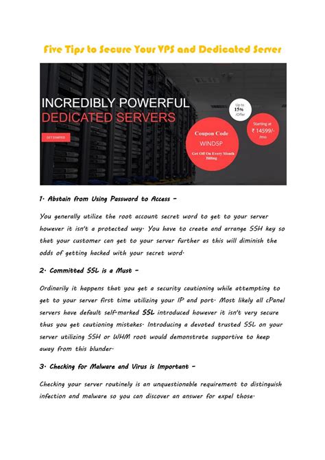 Five Tips To Secure Your Vps And Dedicated Server By Winklix Web Hosting Issuu