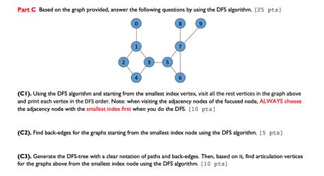 solved part c based on the graph provided answer the