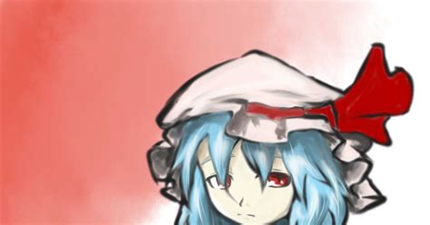 東方 厚塗りしようとしてちょっと失敗してしまったかわいそうなおぜう様 ゆ～き（お仕事探す）のイラスト Pixiv
