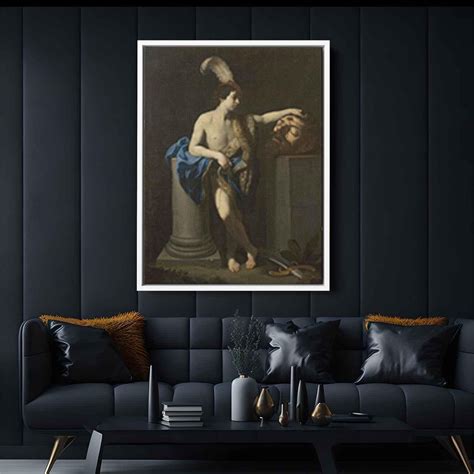 David With The Head Of Goliath 1605 By Guido Reni Canvas Artwork