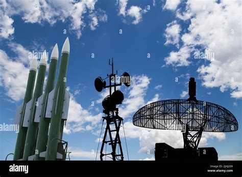 Air Defense Radars Of Military Mobile Anti Aircraft Systems And Modern