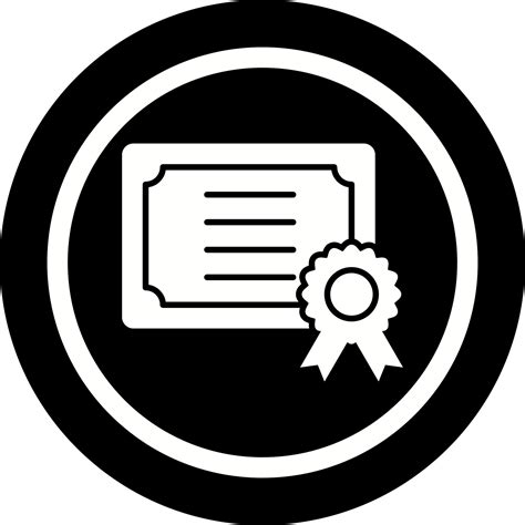 Certificate Vector Icon 21409110 Vector Art At Vecteezy