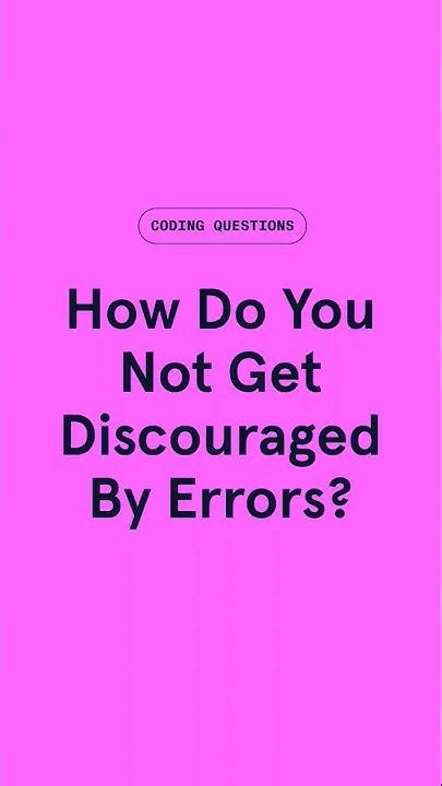 here s why coding errors are a good thing 😎 youtube