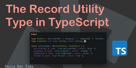 The Record Utility Type In Typescript Rdevto