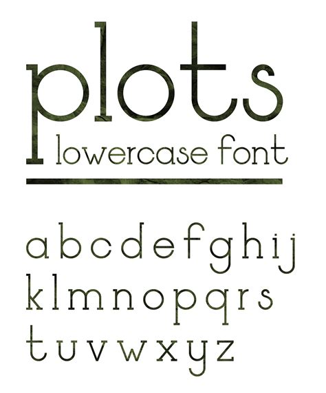 Plots Free Lowercase Font Behance
