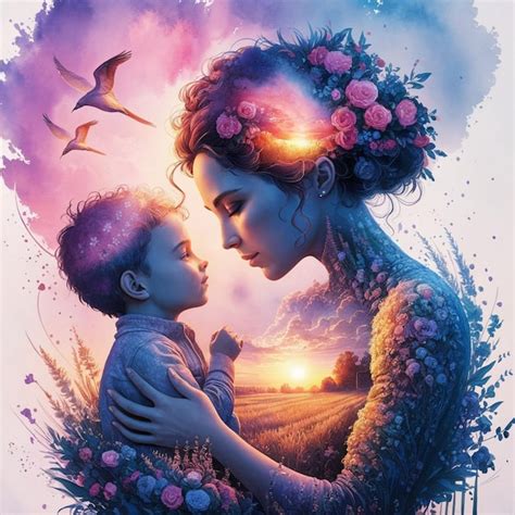 Premium Photo Blossoming Bonds For A Beautiful World Mothers Day