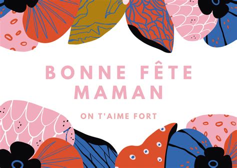 Carte Fête Des Mères à Imprimer Gratuit Juste Un Message