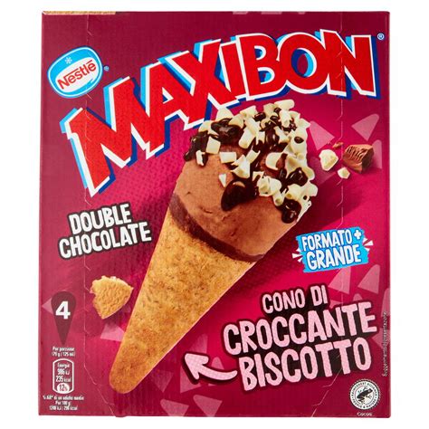 Cono Double Chocolate Maxibon Gr 316 Pz 4 Tigros
