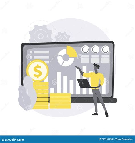 Data Monetization Abstract Concept Vector Illustration Stock Vector