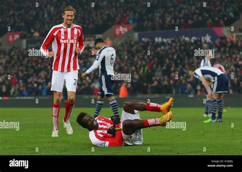 Stoke City S Mame Biram Diouf Celebrates Scoring The First Goal Of The